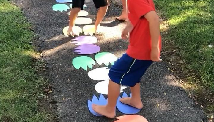 Monster Footprint Hop * ages 2+ ⋆ Raising Dragons – #Ages #Dragons # ...